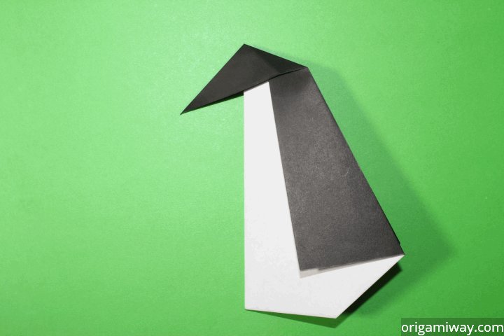 How To Make A Penguin Out Of Paper Easy Origami Penguin Instructions