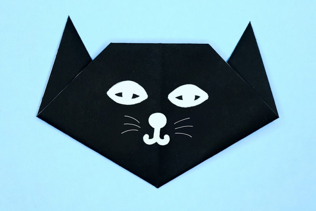 Easy Origami Cat Instructions for Kids - Origami Way