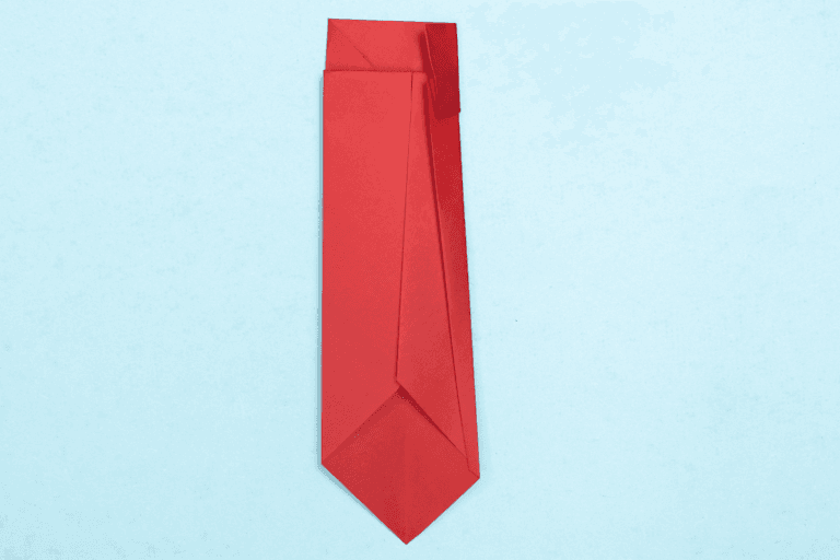 How to Make an Easy Origami Tie - Origami Way
