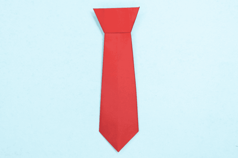 How to Make an Easy Origami Tie - Origami Way